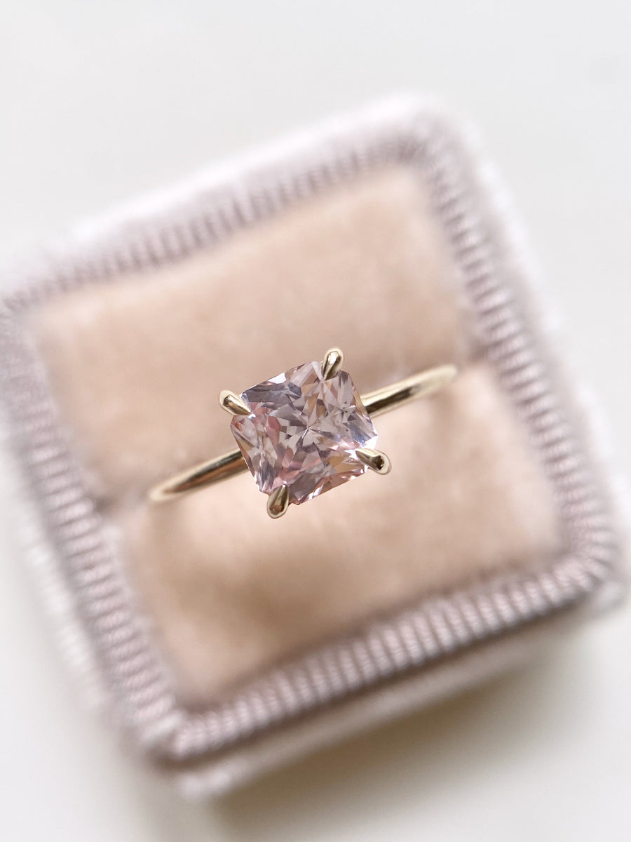 Square Pink Sapphire Ring – Palm Sunday